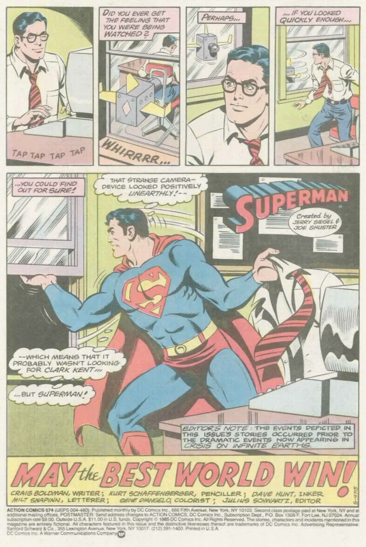 Action Comics Vol 1 574 Gallery | Comic Book Art Wiki | Fandom