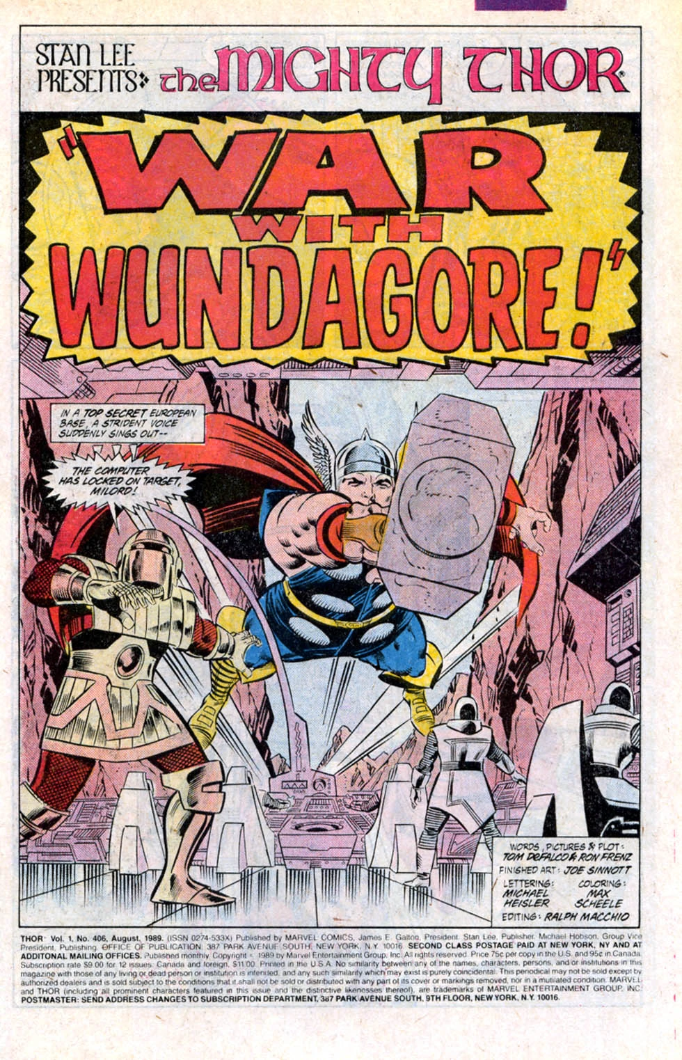 Thor Vol 1 406 Gallery | Comic Book Art Wiki | Fandom