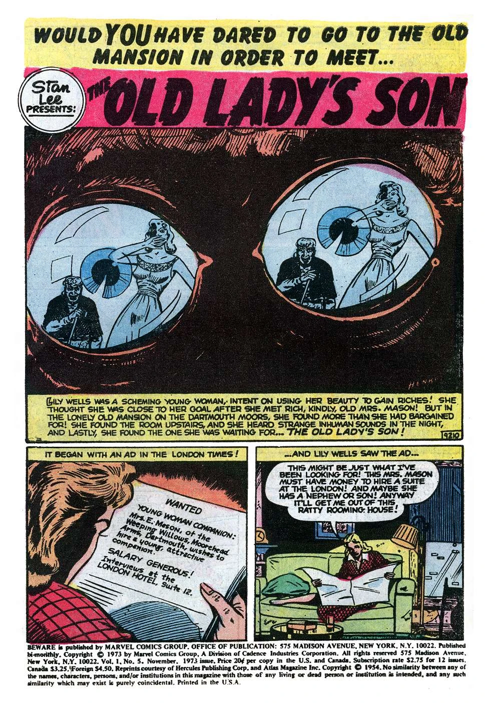 Beware (Marvel) Vol 1 5 Gallery | Comic Book Art Wiki | Fandom