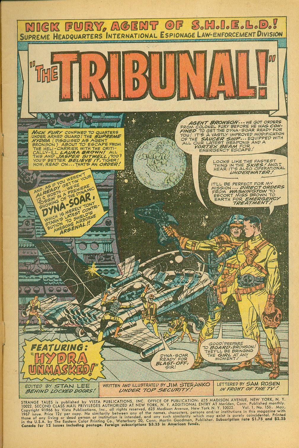 Strange Tales Vol 1 156 Gallery Comic Book Art Wiki Fandom