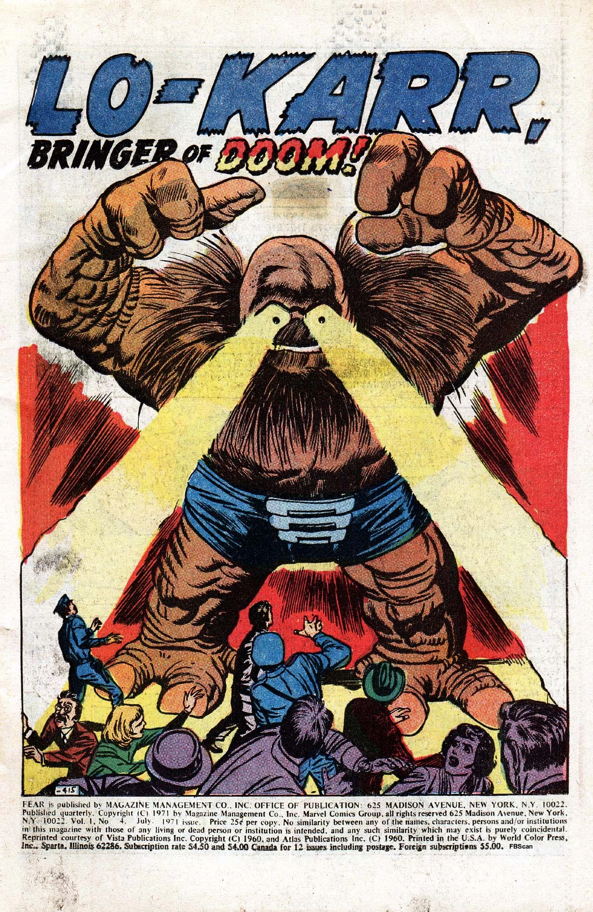 Fear Vol 1 4 Gallery | Comic Book Art Wiki | Fandom