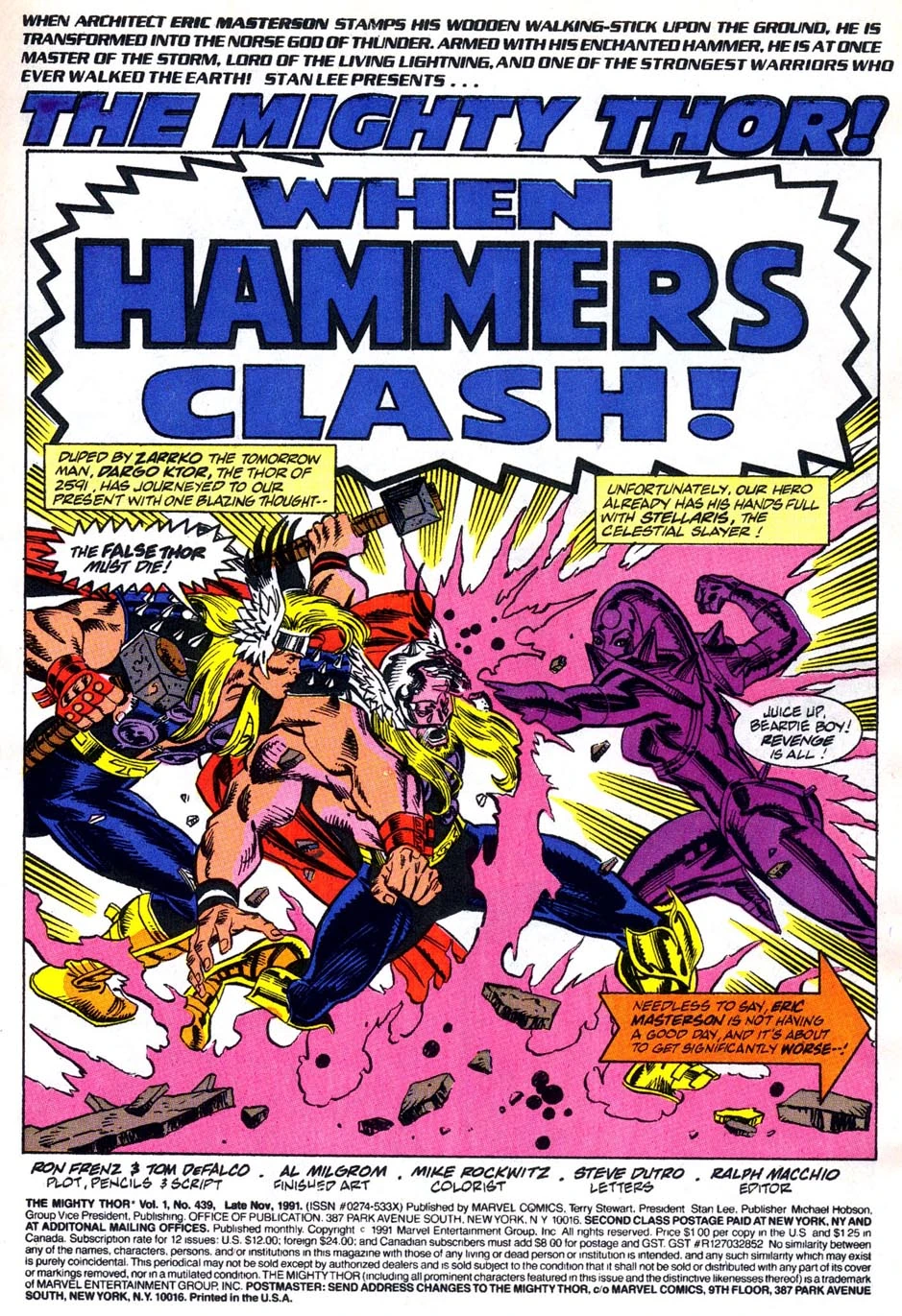 Thor Vol 1 439 Gallery | Comic Book Art Wiki | Fandom