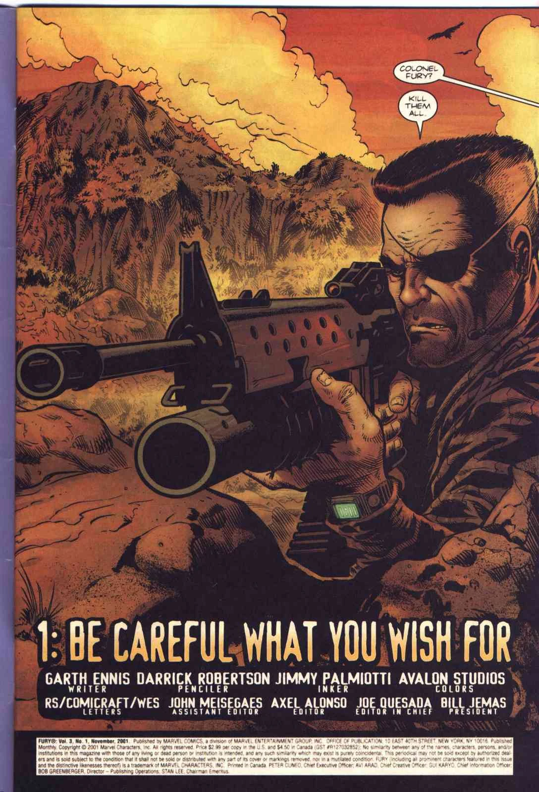 Fury Vol 2 Gallery | Comic Book Art Wiki | Fandom