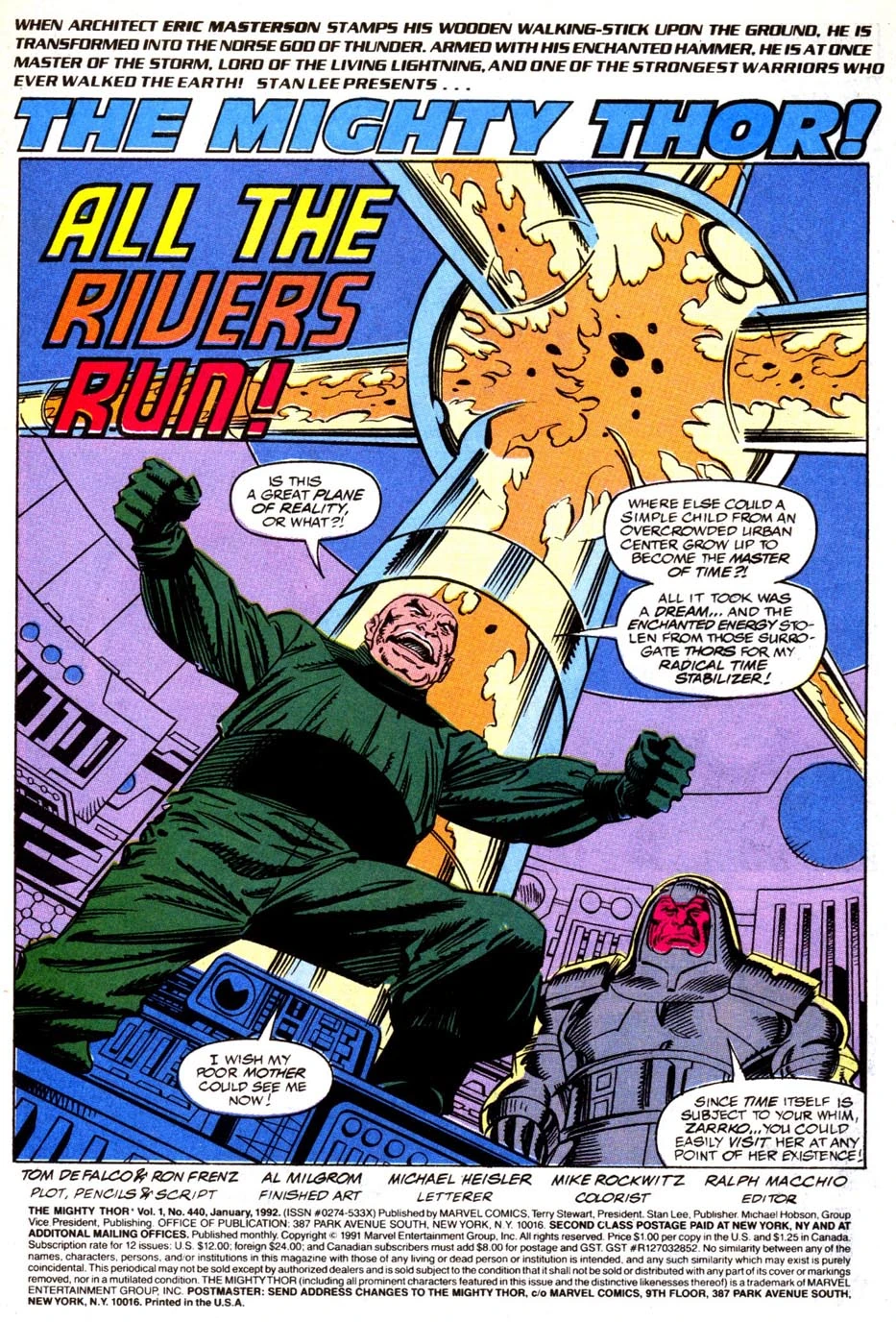 Thor Vol 1 440 Gallery | Comic Book Art Wiki | Fandom