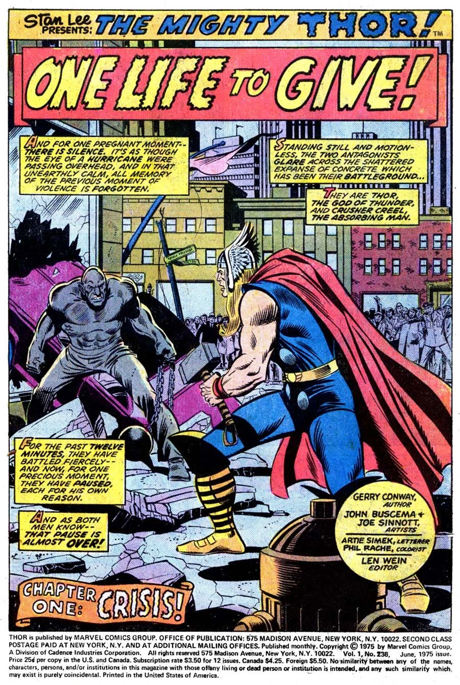 Thor Vol 1 236 Gallery | Comic Book Art Wiki | Fandom