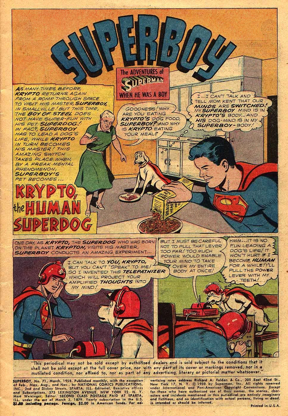 Superboy Vol 1 71 Gallery | Comic Book Art Wiki | Fandom