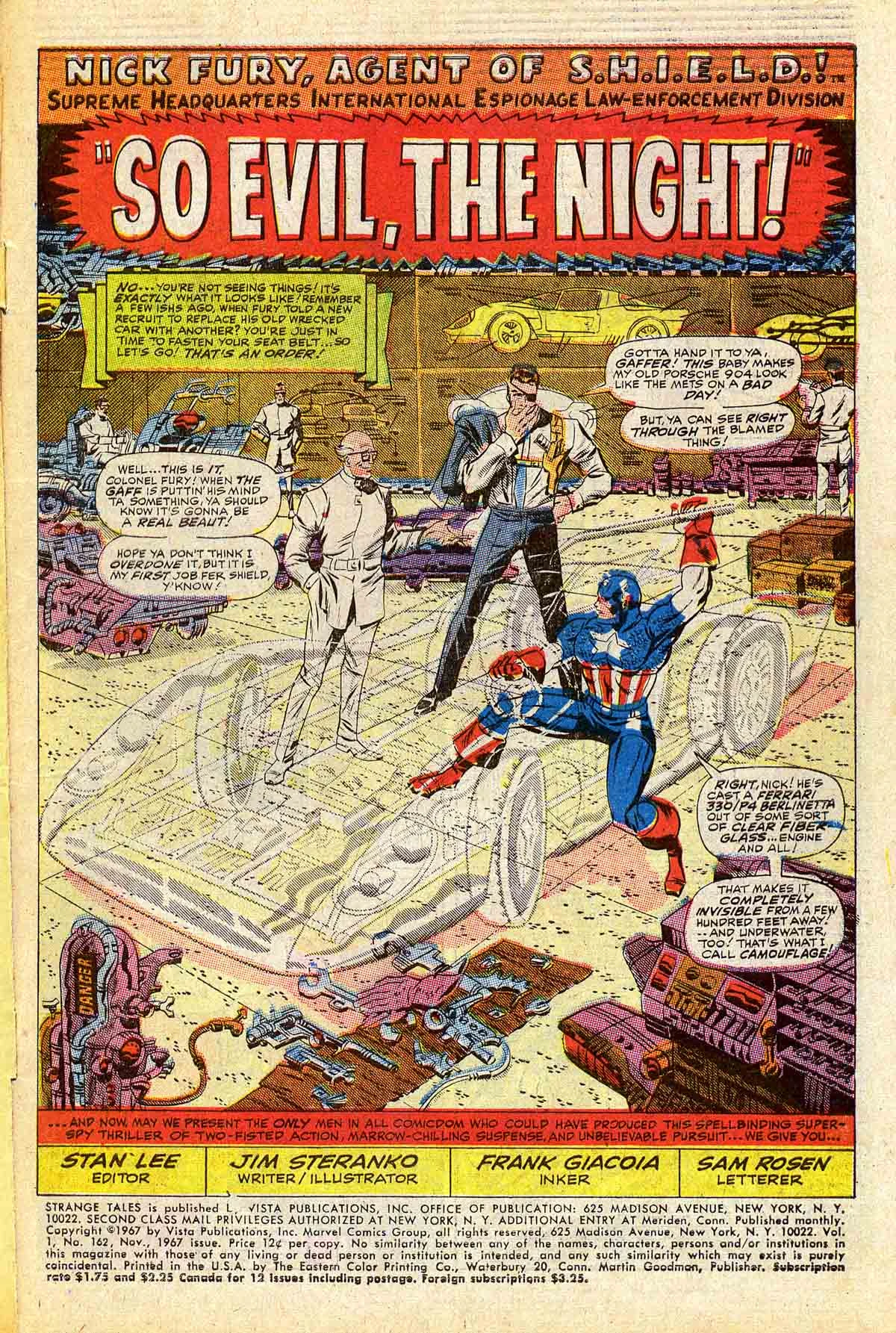 Strange Tales Vol 1 162 Gallery | Comic Book Art Wiki | Fandom