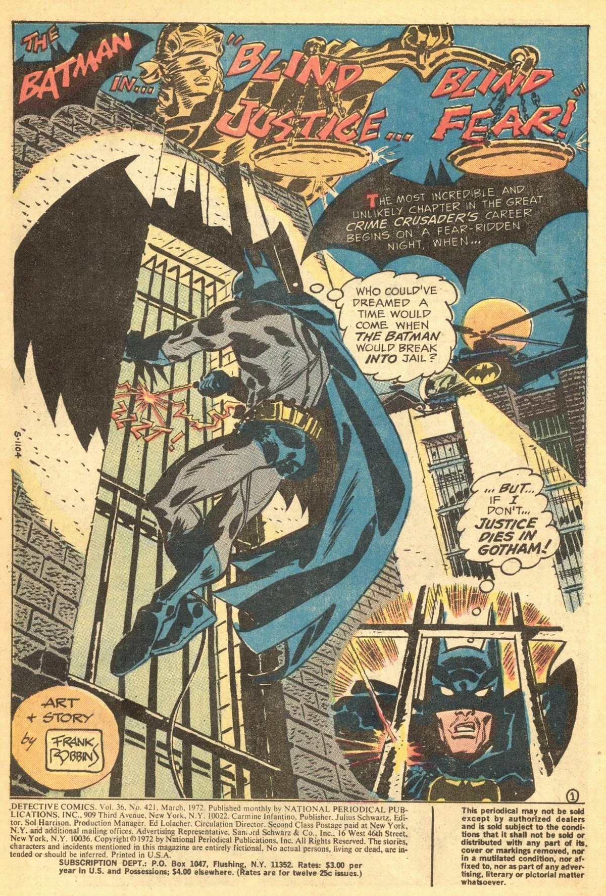 Detective Comics Vol 1 421 Gallery | Comic Book Art Wiki | Fandom