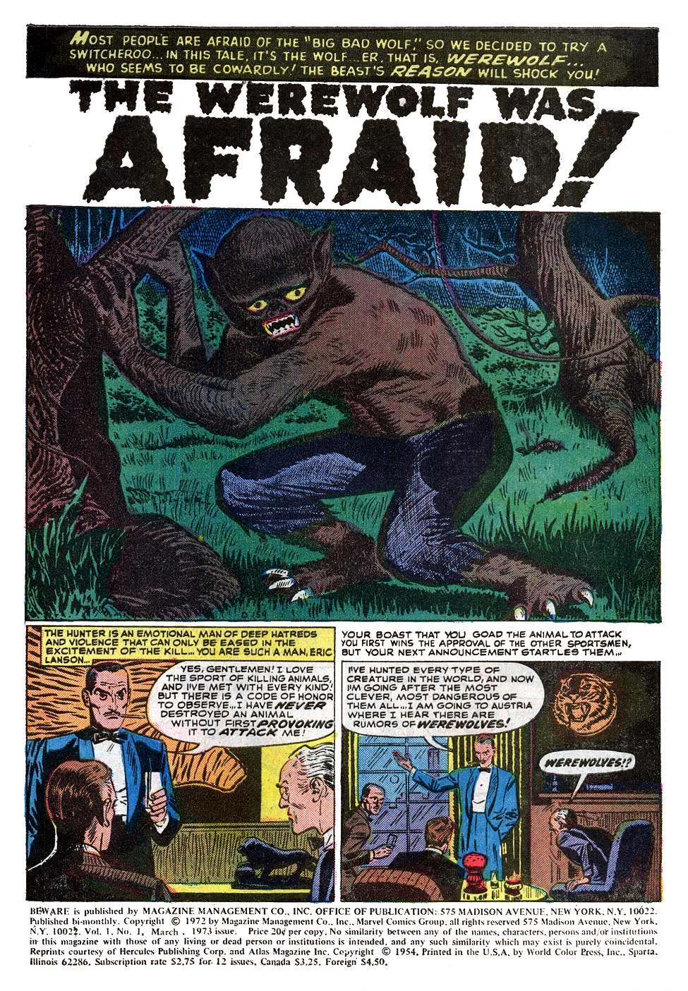 Beware (Marvel) Vol 1 1 Gallery | Comic Book Art Wiki | Fandom