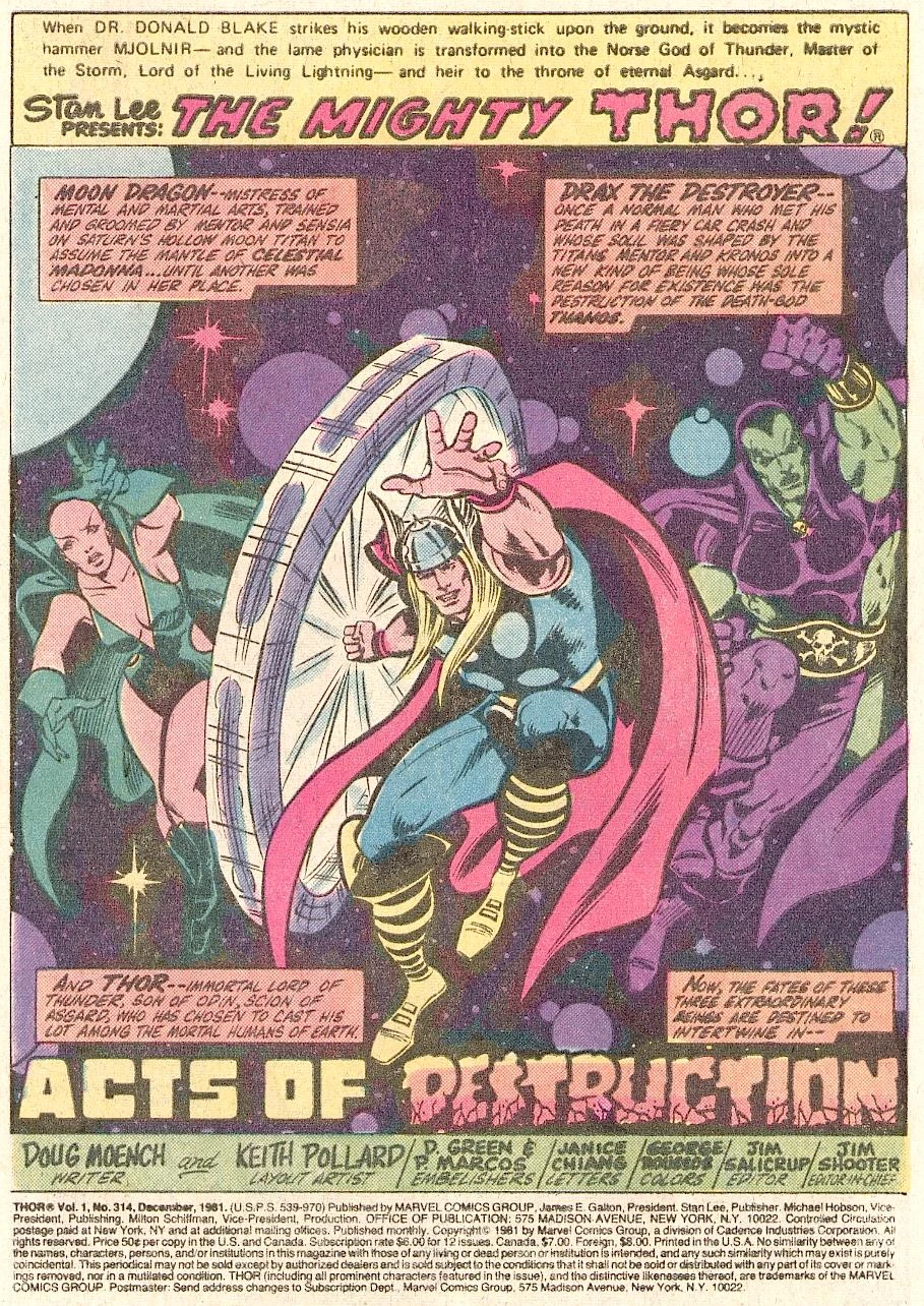 Thor Vol 1 314 Gallery | Comic Book Art Wiki | Fandom