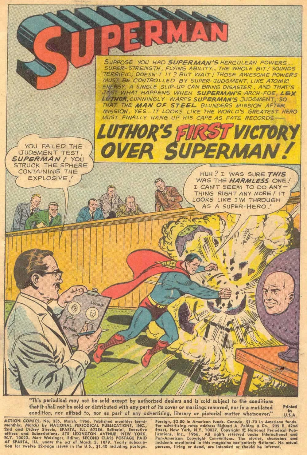 Action Comics Vol 1 335 Gallery | Comic Book Art Wiki | Fandom