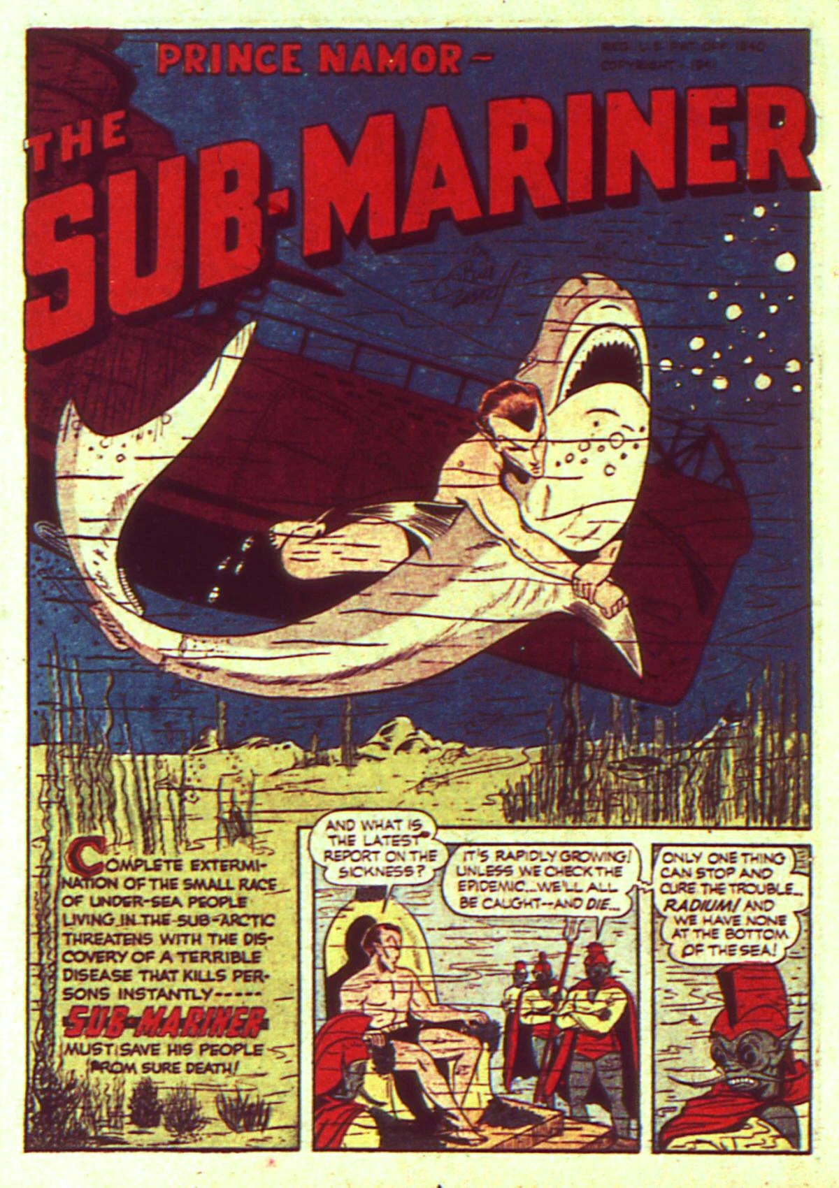 Sub-Mariner Comics Vol 1 1 Gallery | Comic Book Art Wiki | Fandom