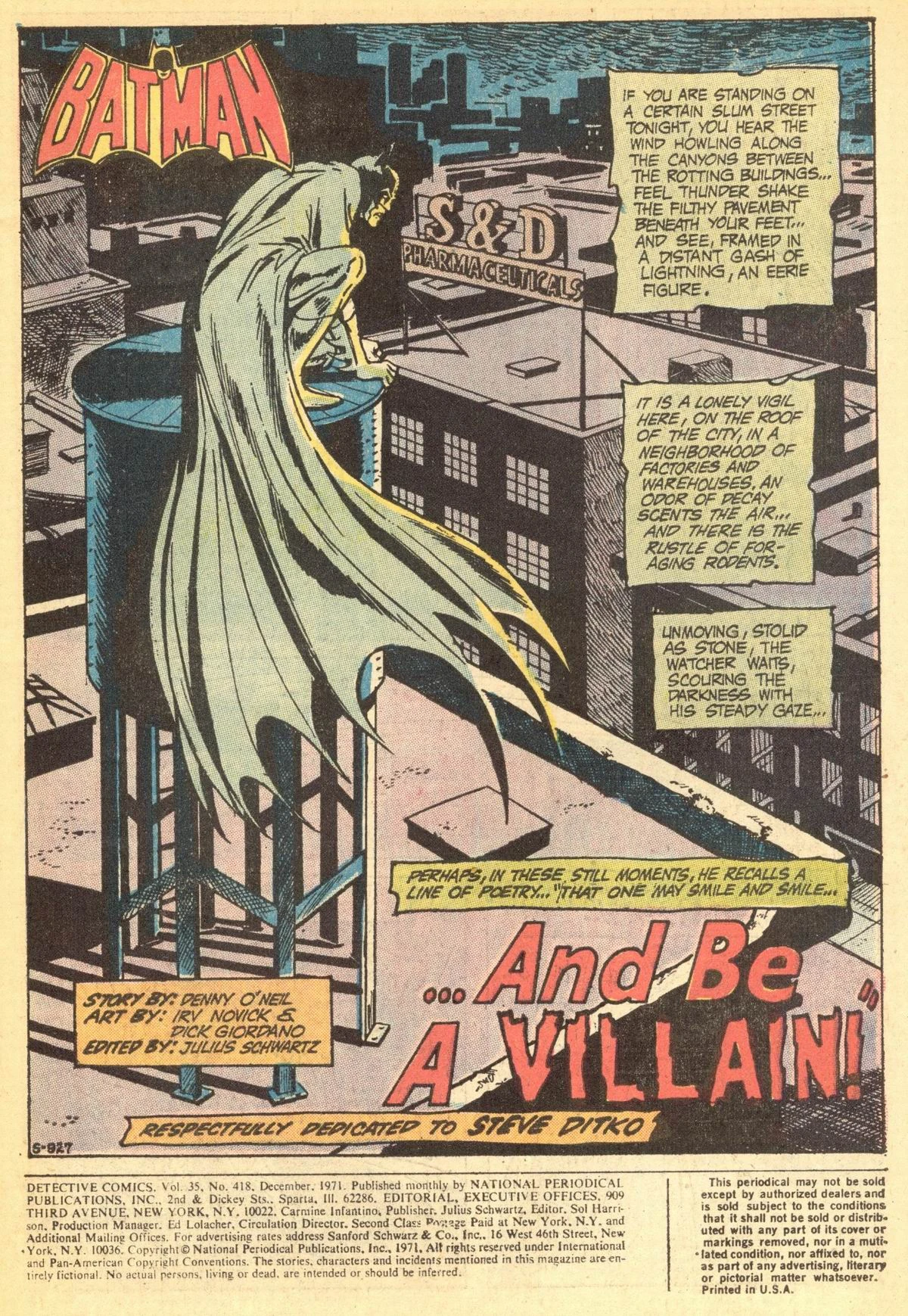 Detective Comics Vol 1 418 Gallery | Comic Book Art Wiki | Fandom