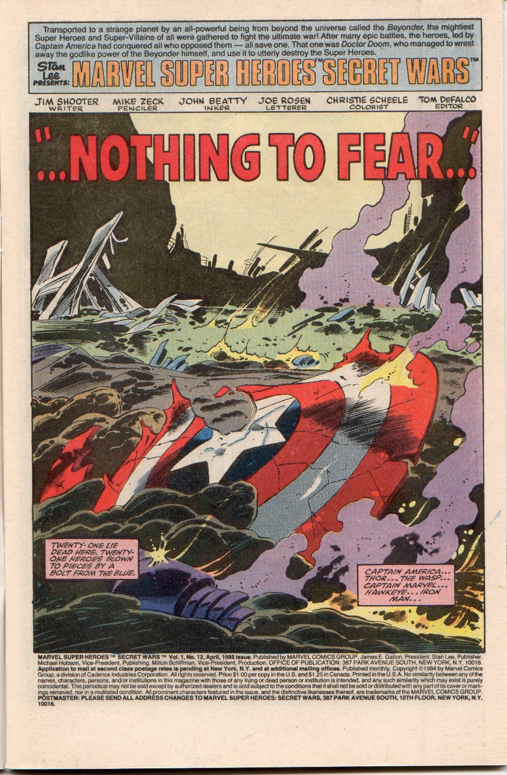 Secret Wars Vol 1 12 Gallery | Comic Book Art Wiki | Fandom