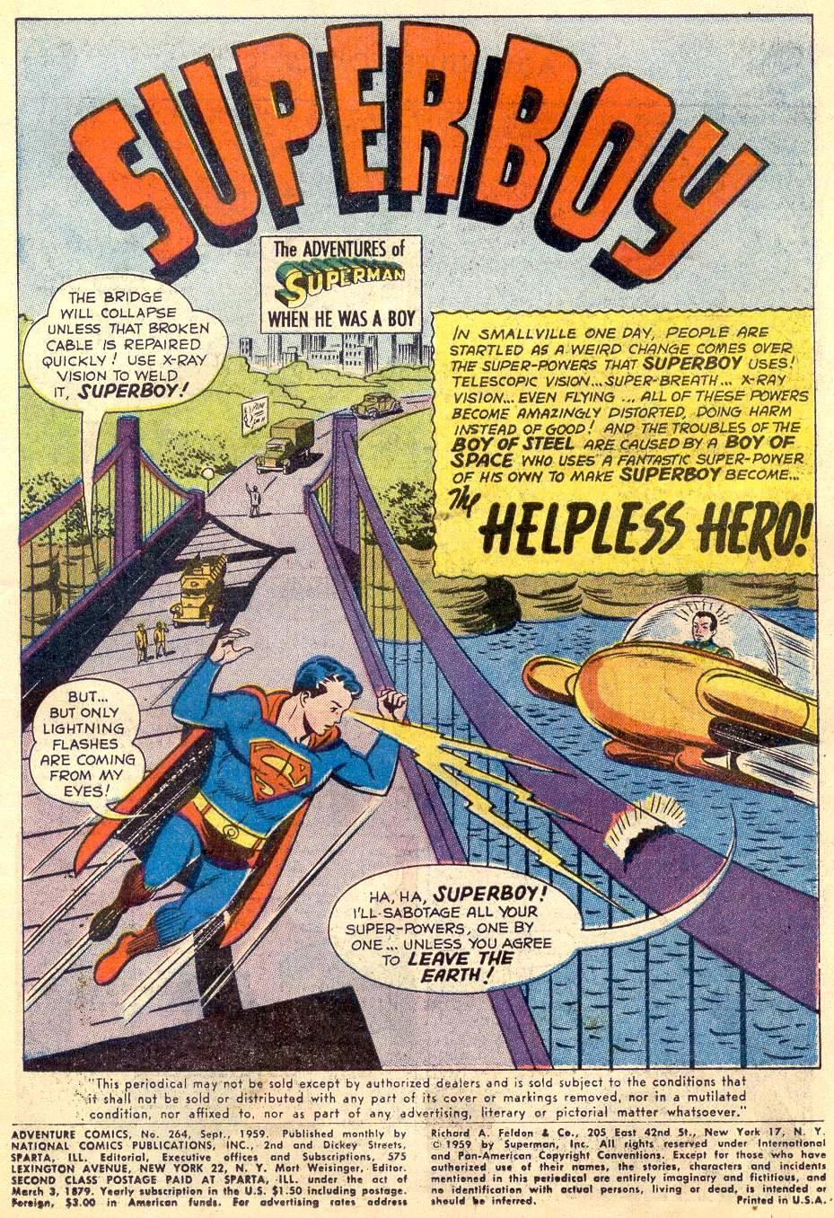 Adventure Comics Vol 1 264 Gallery | Comic Book Art Wiki | Fandom