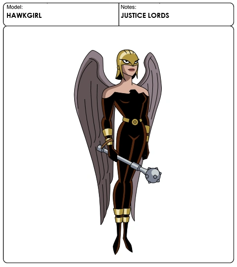 DC COMICS: DC Animated Universe Bios Justice Lords Hawkgirl | Comic ...