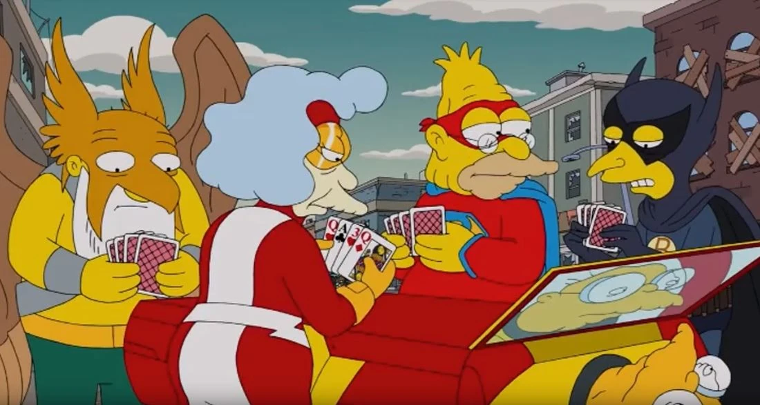 HAWKWORLD: Simpsons Dark Knight Court | Comic books in the media Wiki ...