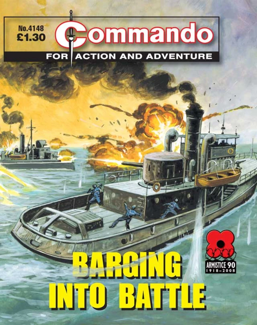 Barging Into Battle | Commando Comics Wiki | Fandom