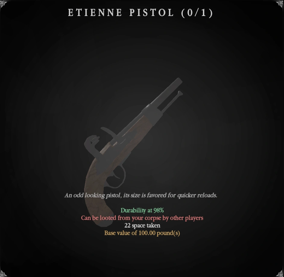 Etienne Pistol | NORTHWIND Wiki | Fandom