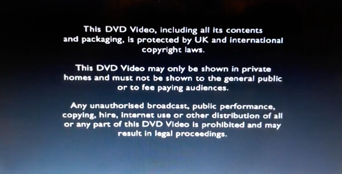 Fabulous Films Warning Screen | Company Bumpers Wiki | Fandom