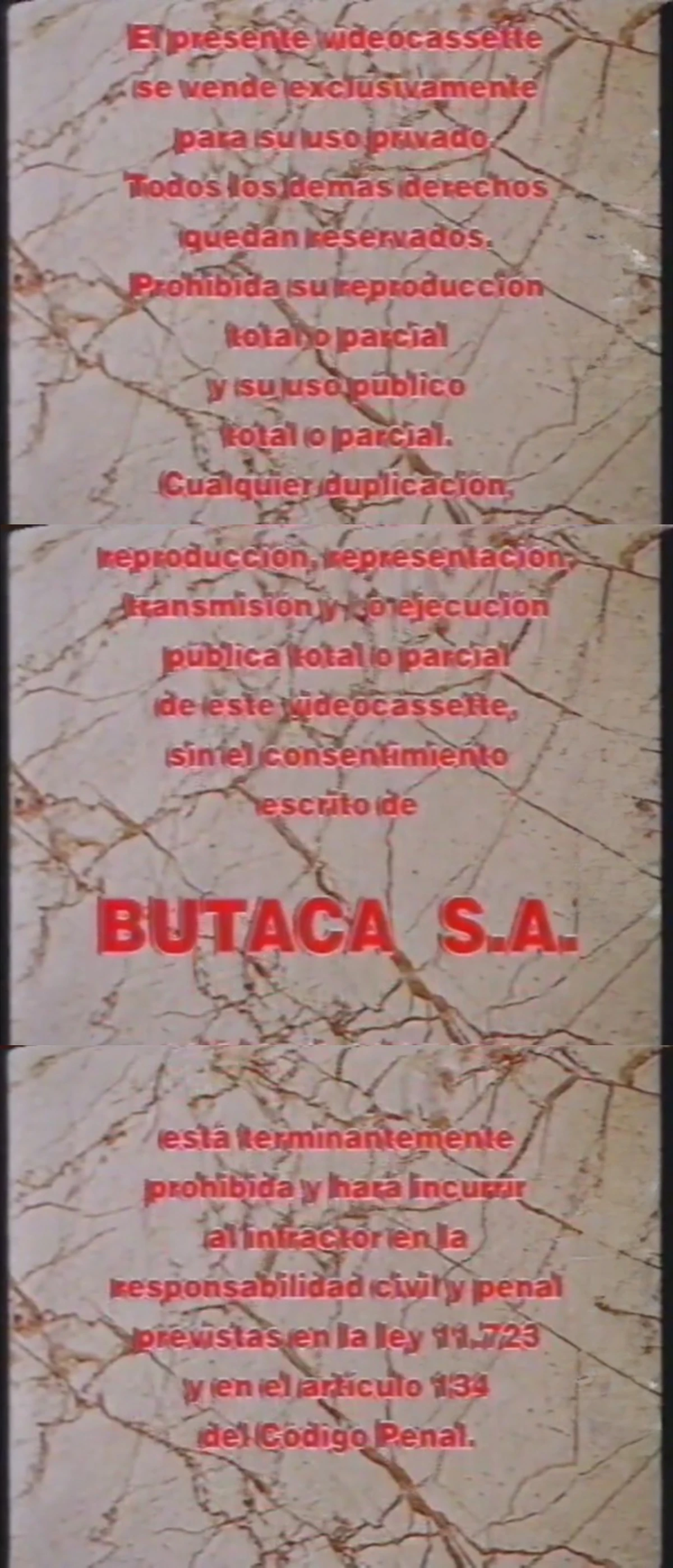 BSA Video Home (Argentina) Warning Screen | Company Bumpers Wiki | Fandom