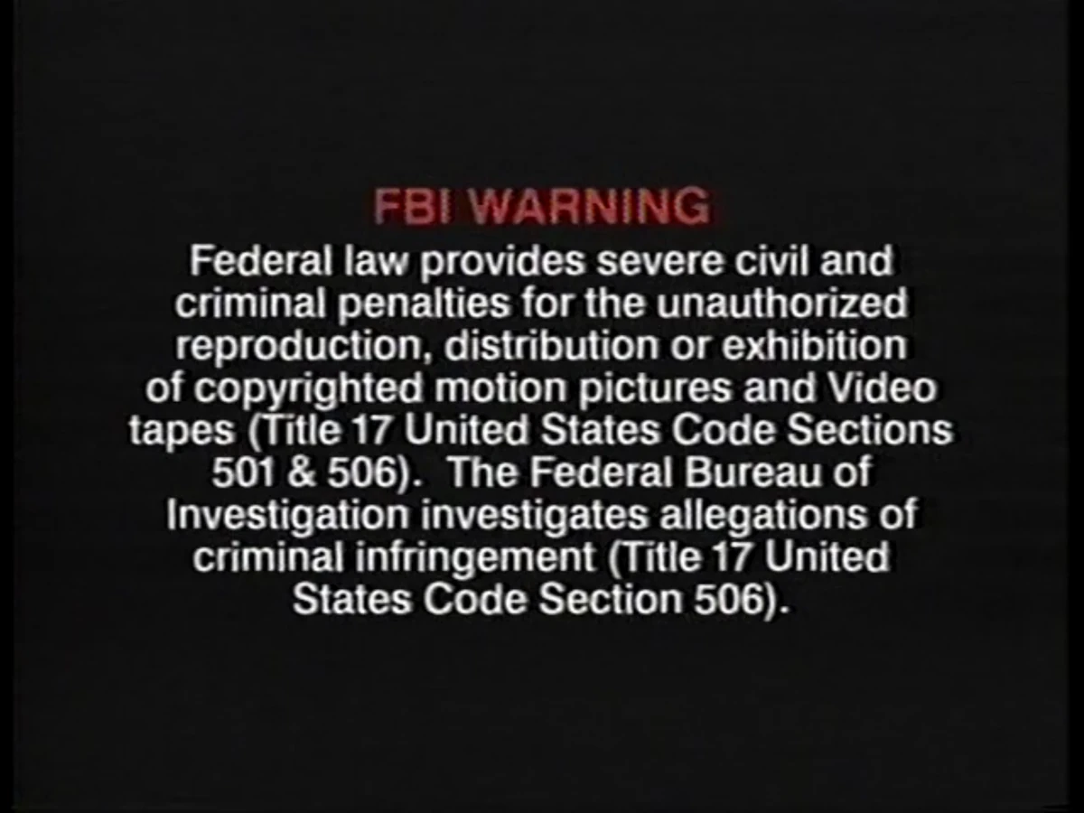 U.S. Renditions Warning Screens | Company Bumpers Wiki | Fandom
