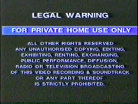 Video Collectors Club Warning Screen | Company Bumpers Wiki | Fandom