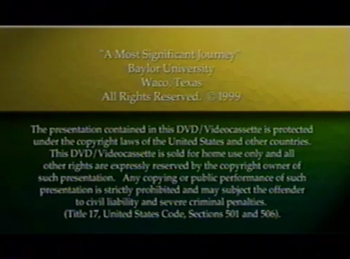 Baylor University Warning Screen | Company Bumpers Wiki | Fandom