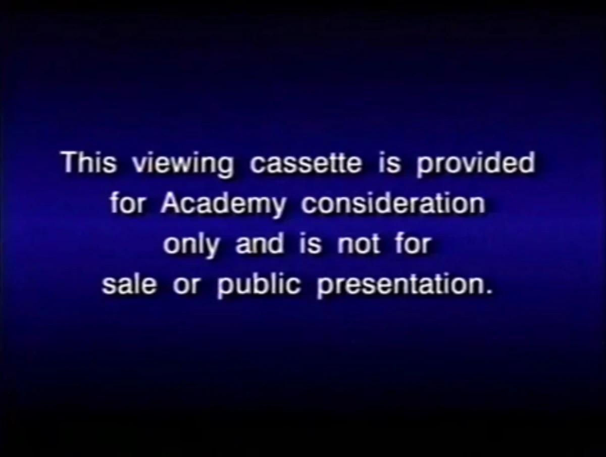 Universal Pictures Home Entertainment Awards Consideration Tape Warning ...