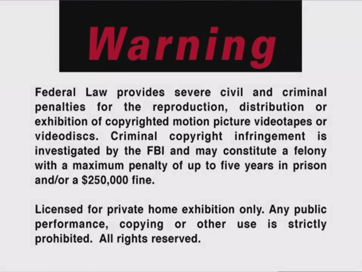 DVD International Warning Screen | Company Bumpers Wiki | Fandom