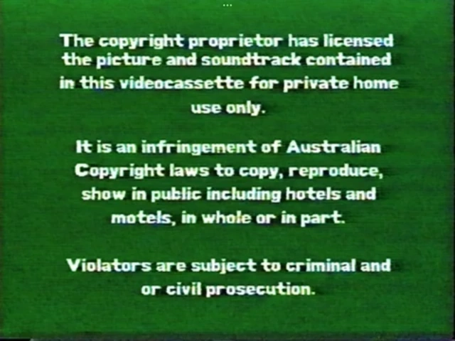 Video Excellence (Australia) Warning Screen | Company Bumpers Wiki | Fandom