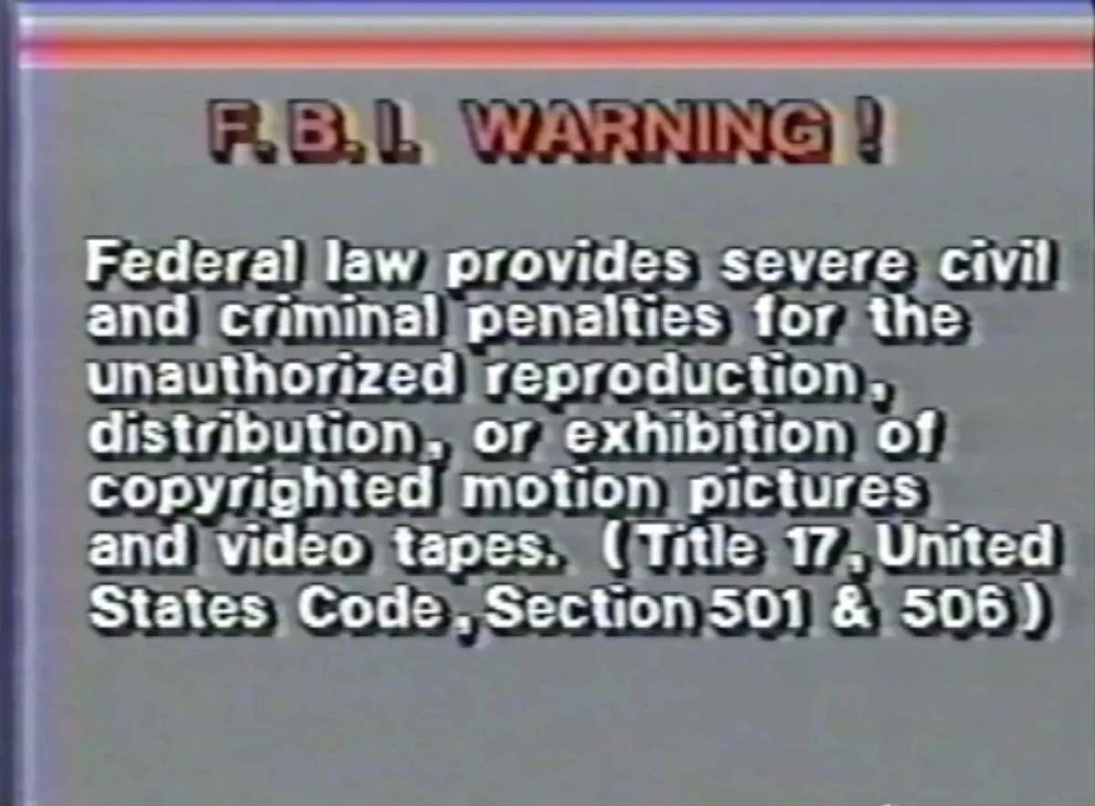 Neon Video Warning Screen | Company Bumpers Wiki | Fandom