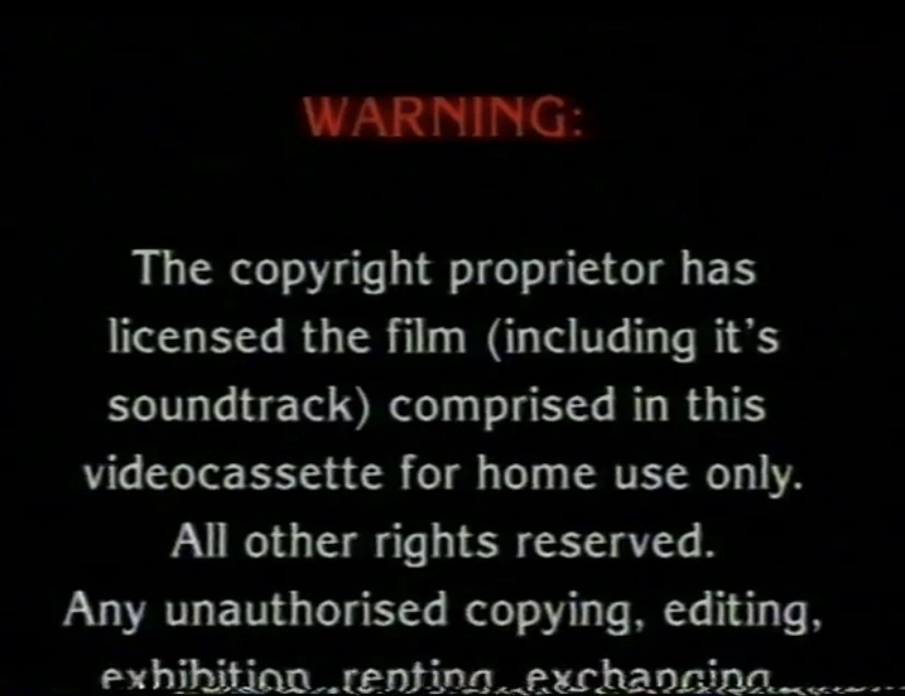 CTC Productions Warning Screen | Company Bumpers Wiki | Fandom