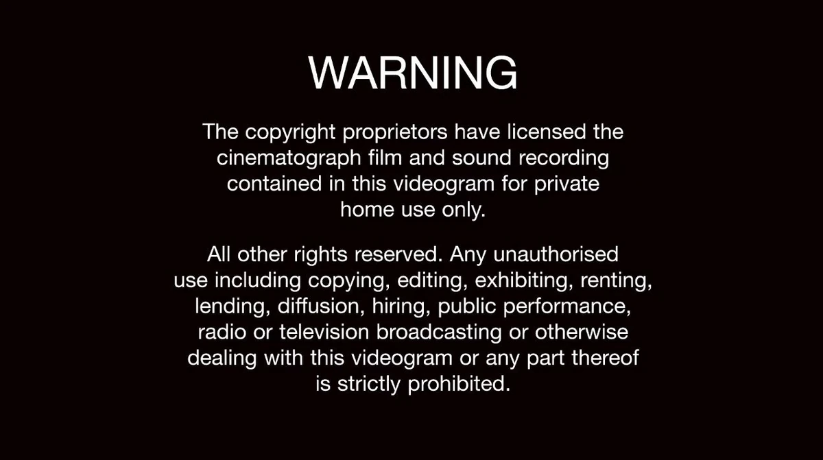 101 Films (UK) Warning Screen | Company Bumpers Wiki | Fandom