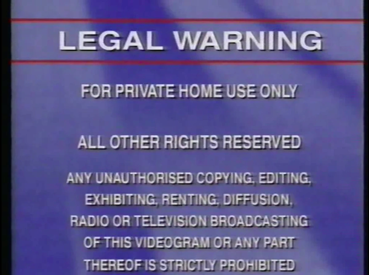 Silver Vision Warning Screen | Company Bumpers Wiki | Fandom