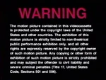 Universal Pictures Home Entertainment Warning Screens/United States of ...
