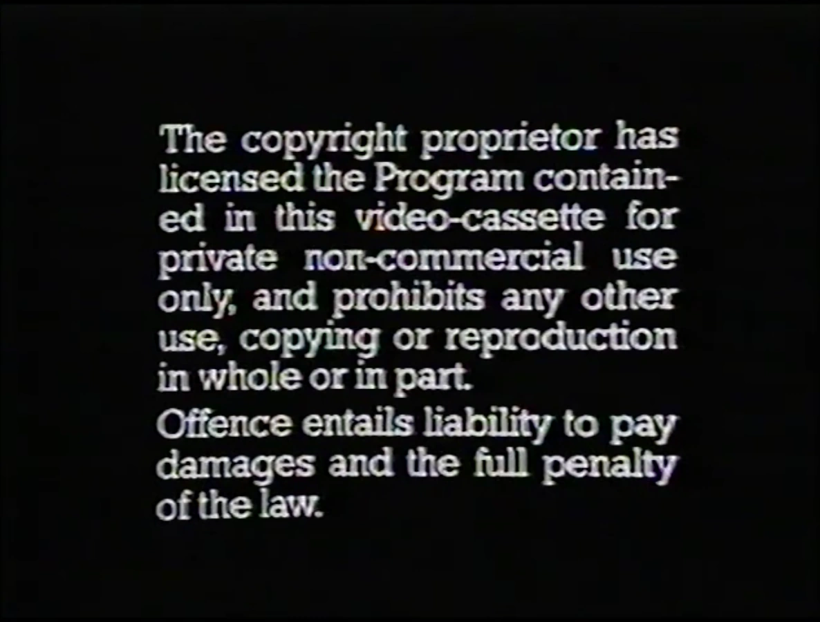 Select Video (Europe) Warning Screens | Company Bumpers Wiki | Fandom