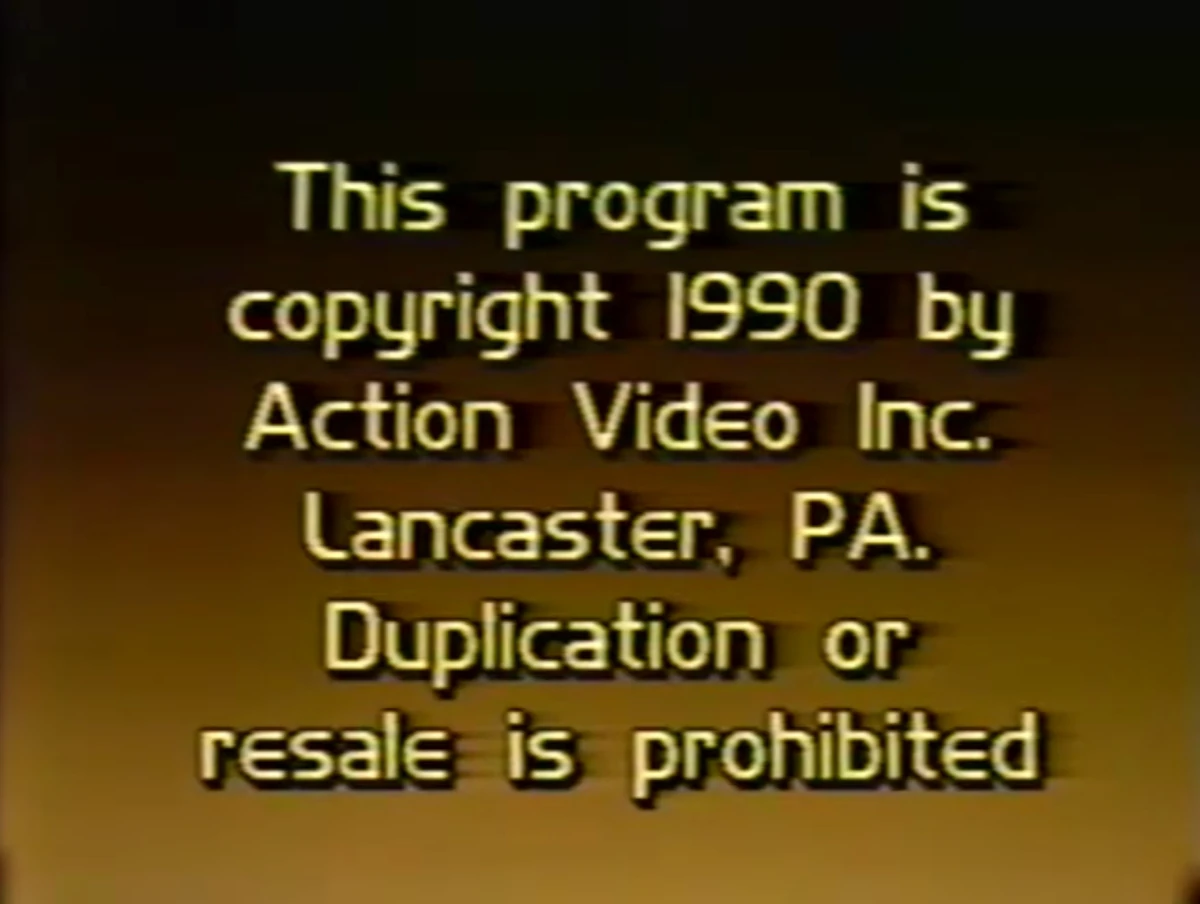 Action Video Inc. Warning Screen | Company Bumpers Wiki | Fandom
