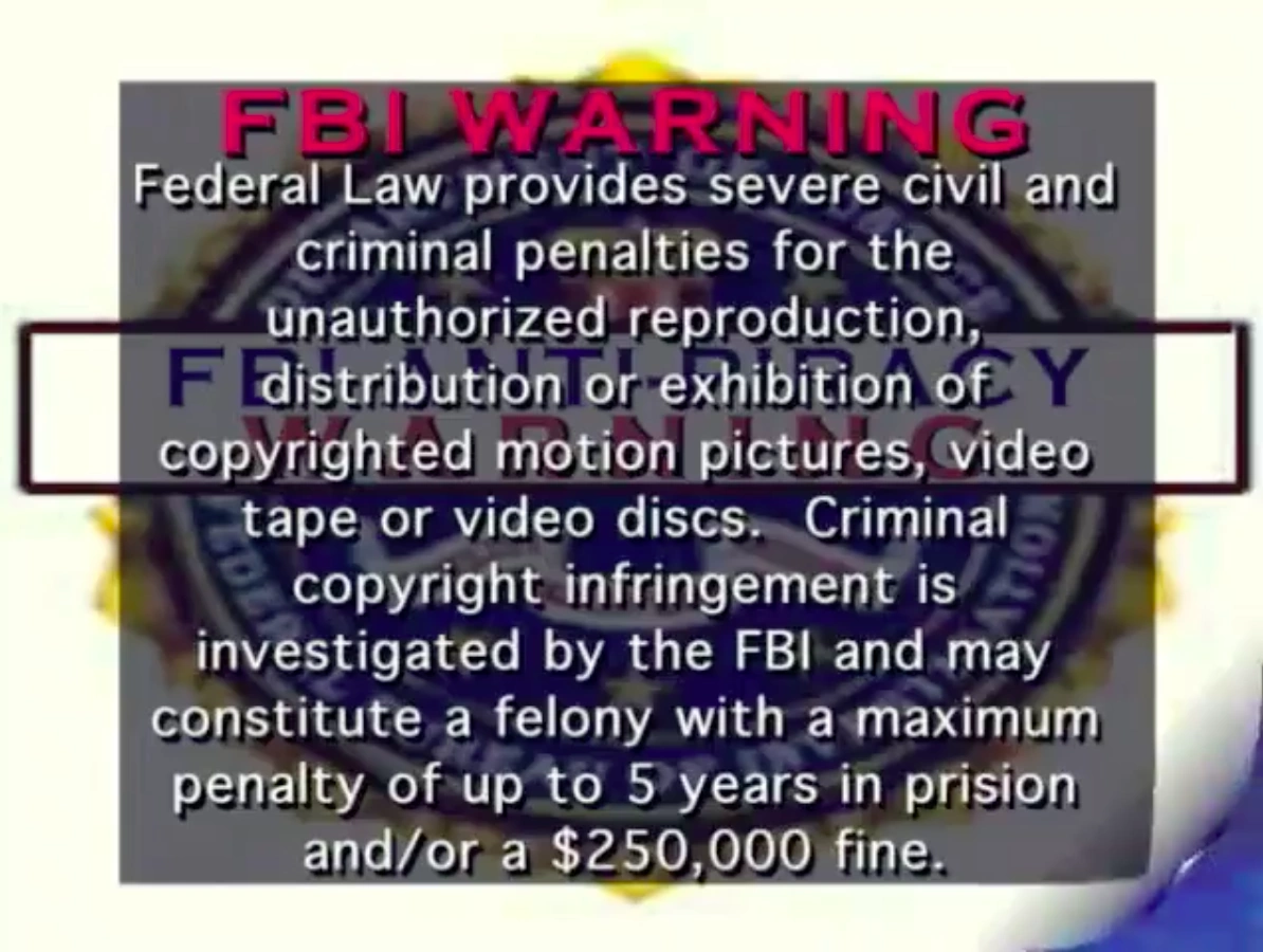 Fbi Movie Copyright Notice