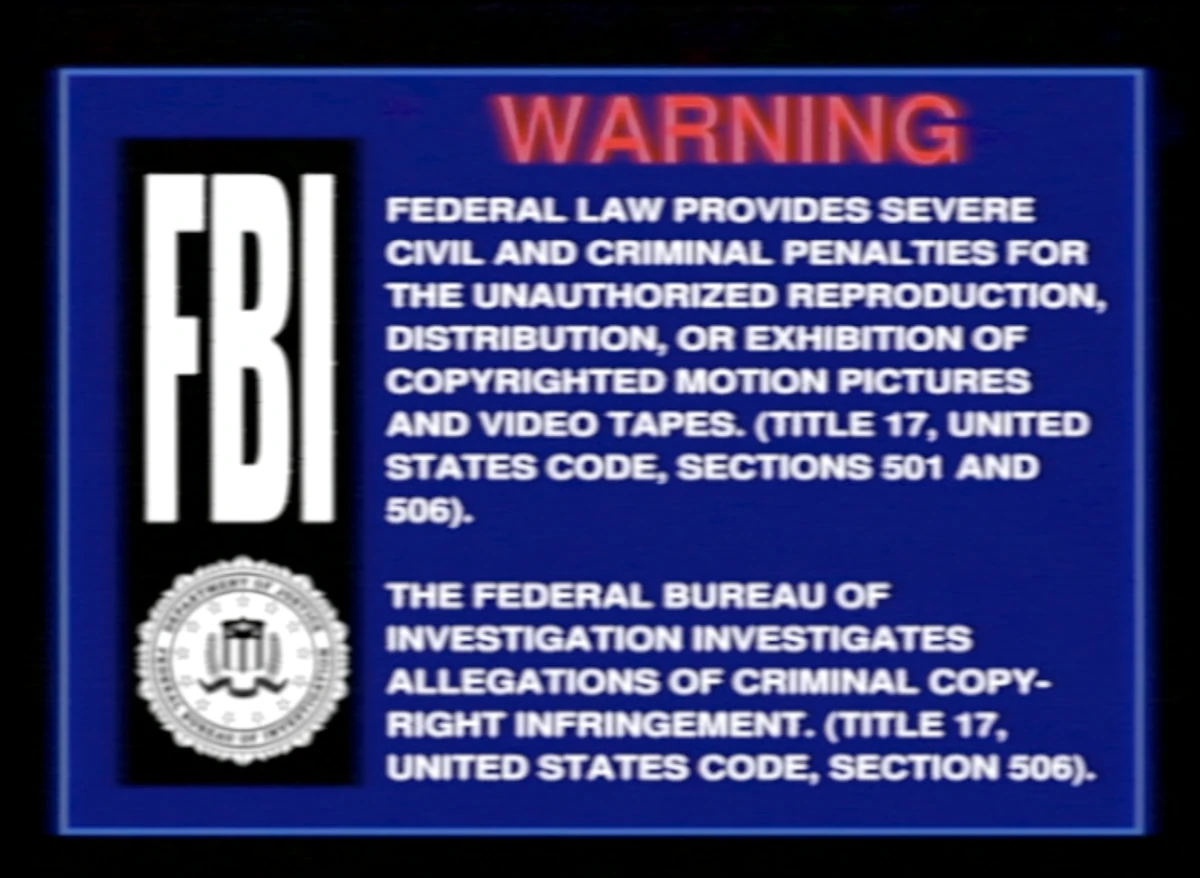 National Video Yearbooks Warning Screens | Company Bumpers Wiki | Fandom