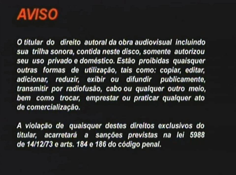 Europa Filmes (Brazil) Warning Screen | Company Bumpers Wiki | Fandom