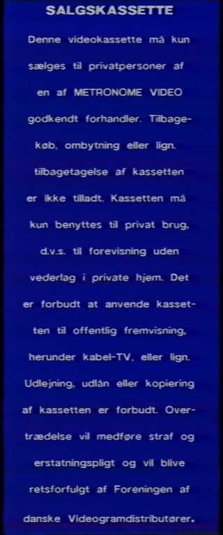 Metronome (Denmark) Warning Screens | Company Bumpers Wiki | Fandom