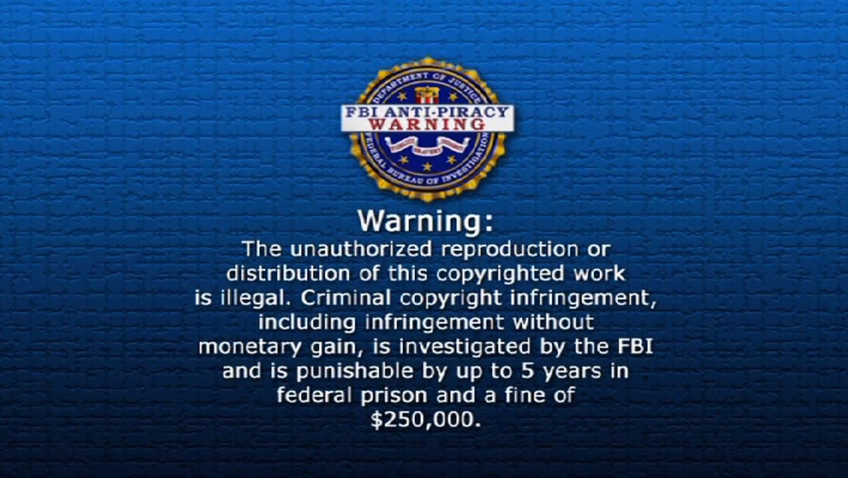 Copyright Warning Dvd