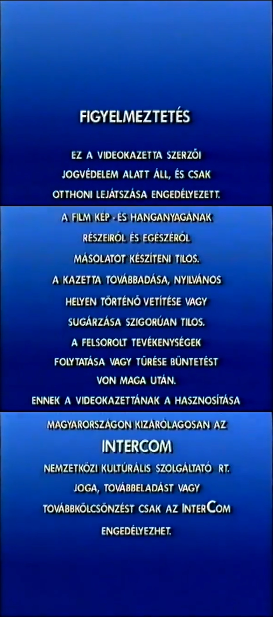 Intercom (Hungary) Warning Screen | Company Bumpers Wiki | Fandom