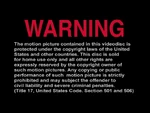 Universal Pictures Home Entertainment Warning Screens/United States of ...