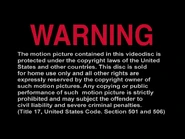 Universal Pictures Home Entertainment Warning Screens/United States of ...