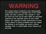 Universal Pictures Home Entertainment Warning Screens/United States of ...
