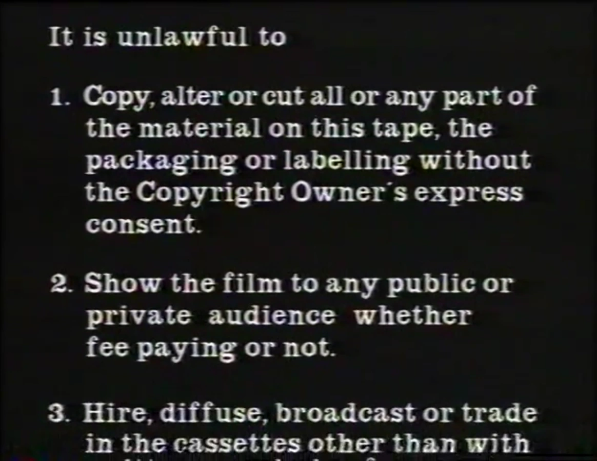 Frontier Home Video Warning Screen | Company Bumpers Wiki | Fandom