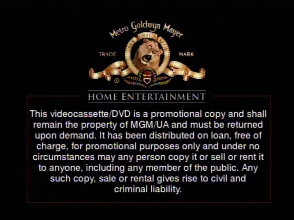 MGM Home Entertainment Promotional Copy Screens | Company Bumpers Wiki ...