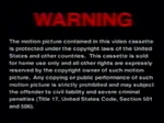 Universal Pictures Home Entertainment Warning Screens/United States of ...